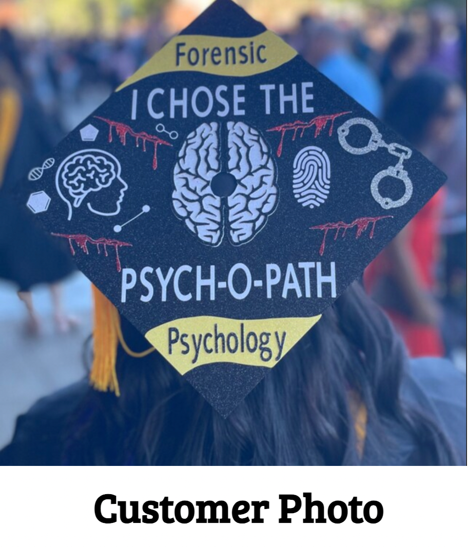Forensic Psychology Graduation Cap / Psychology Graduation Cap ...